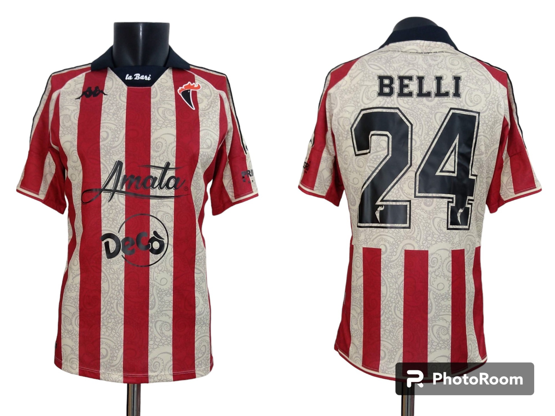 Collezione maglie bari match worn bari calcio